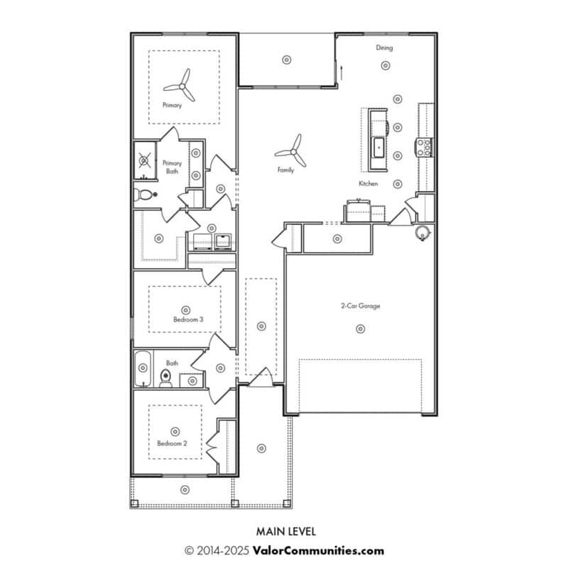 Kimbrell I 5-M Floorplan Details - Valor Communities New Homes for Sale