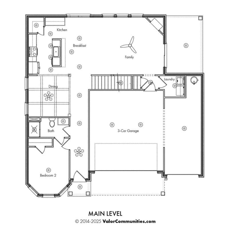 Laurel 1-C Floorplan Details - Valor Communities New Homes for Sale