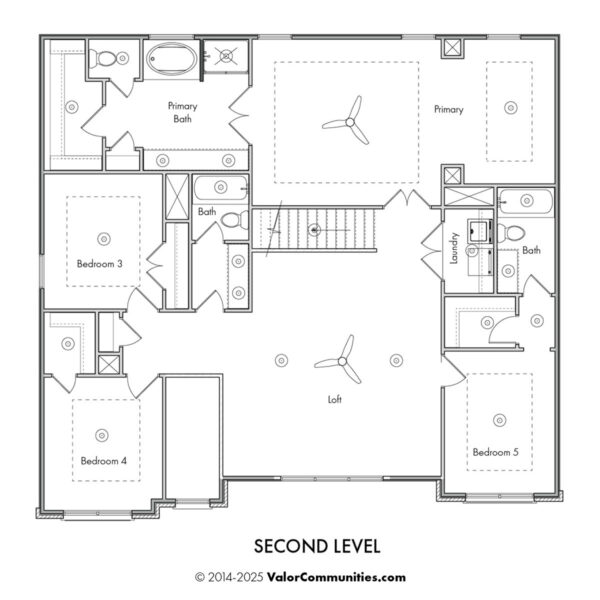 Ramsey II 1-C Floorplan Details - Valor Communities New Homes for Sale