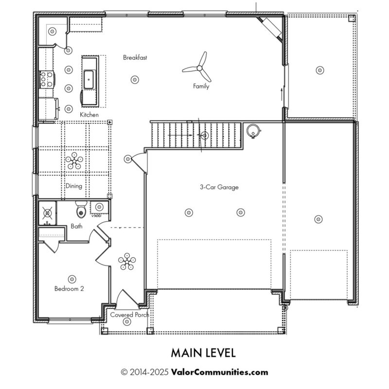Ramsey II 1-F Floorplan Details - Valor Communities New Homes for Sale