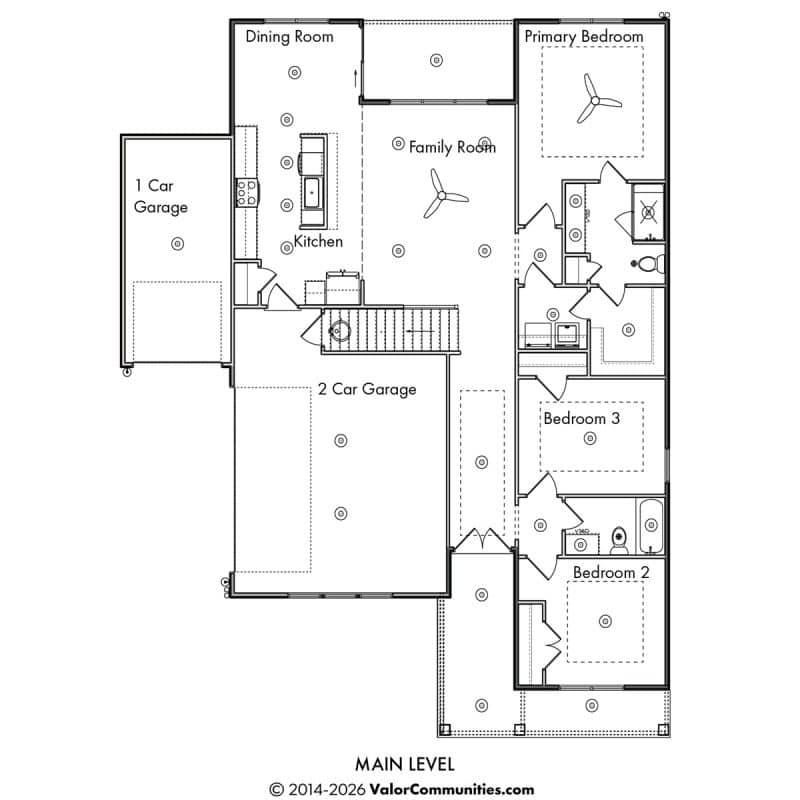 Kimbrell II 1-F Georgia Floorplan Details - Valor Communities New Homes ...