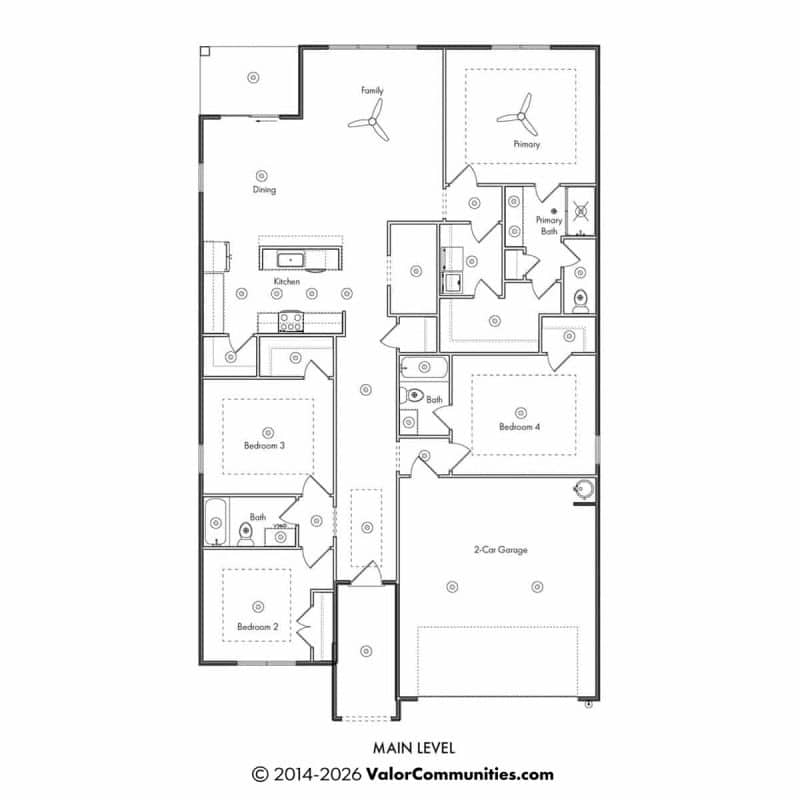 Milton I 3-M Floorplan Details - Valor Communities New Homes for Sale