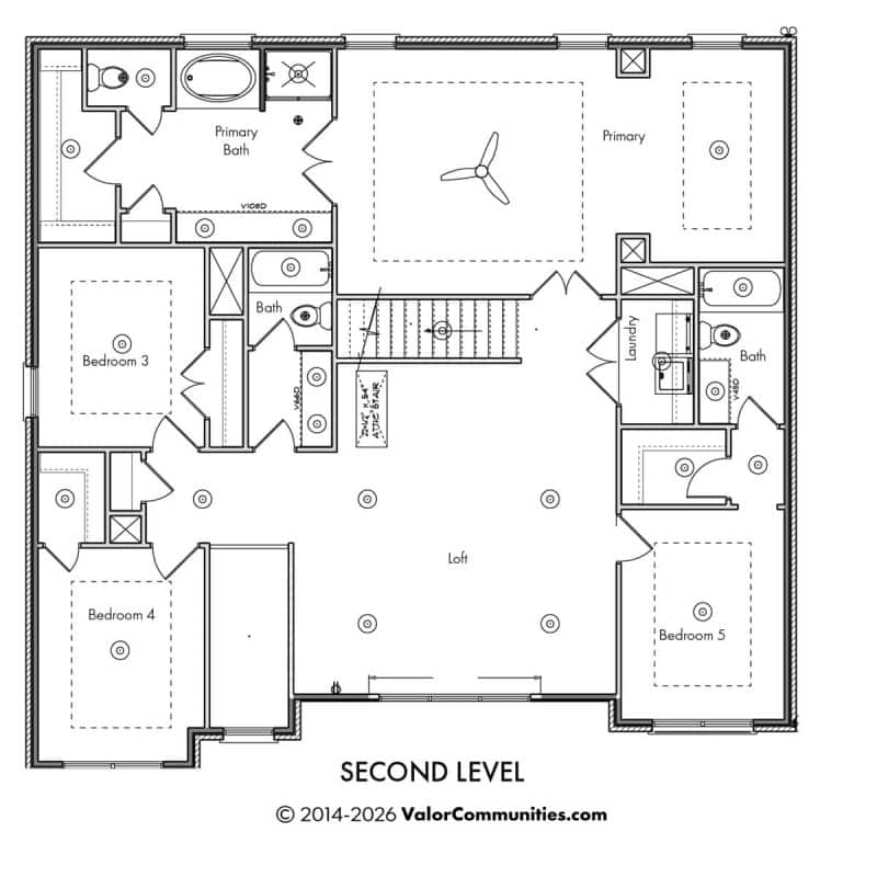 Ramsey II 1-M Floorplan Details - Valor Communities New Homes for Sale