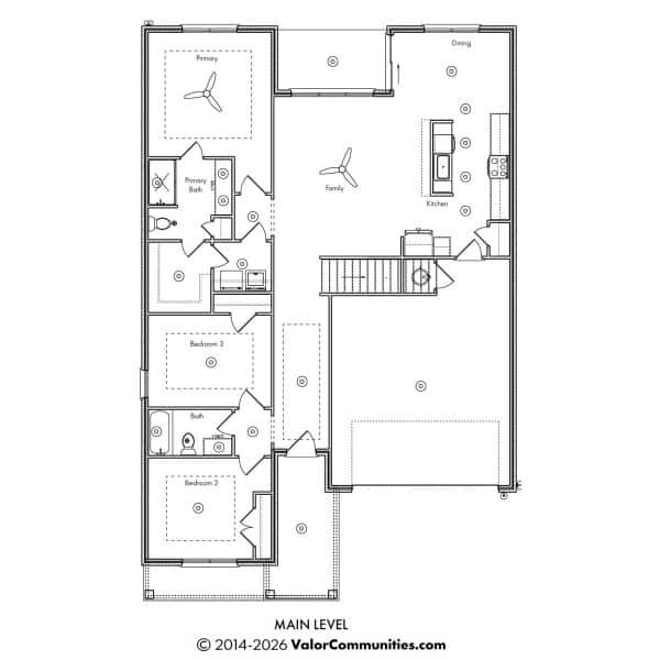 Kimbrell II 3-M Floorplan Details - Valor Communities New Homes for Sale